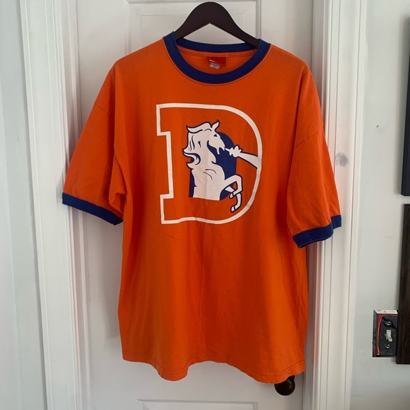 Reebok | Shirts | Vintage Denver Broncos Ringer T | Poshmark